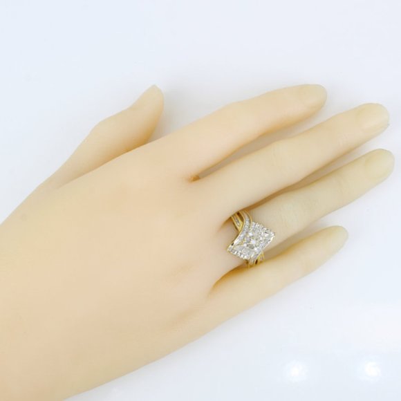 Jewelry | Vintage 1k Yellow Gold And Diamond Cluster Anniversary ...